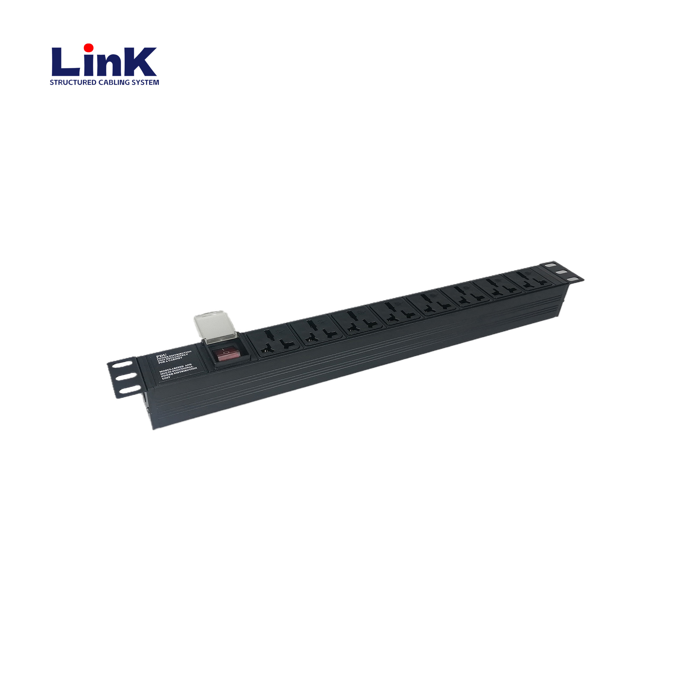 Dual Circuit Modular Customizable Vertical 16A PDU with 8 Outlets and ...